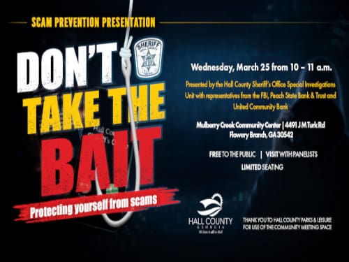 Law enforcement, bankers to hold scam prevention seminar in South Hall ...