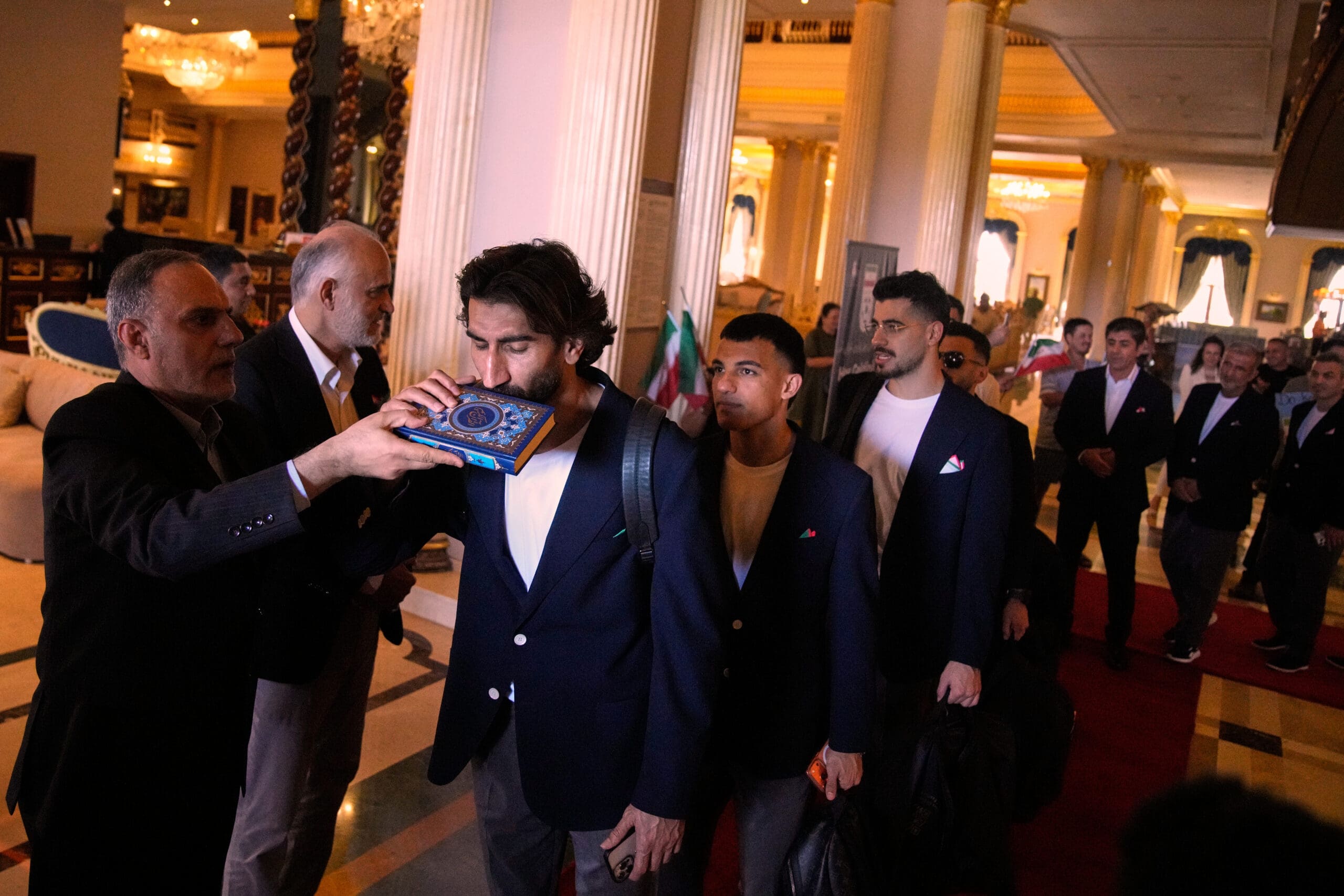 Iran's soccer team leaves for World Cup as some officials still await ...